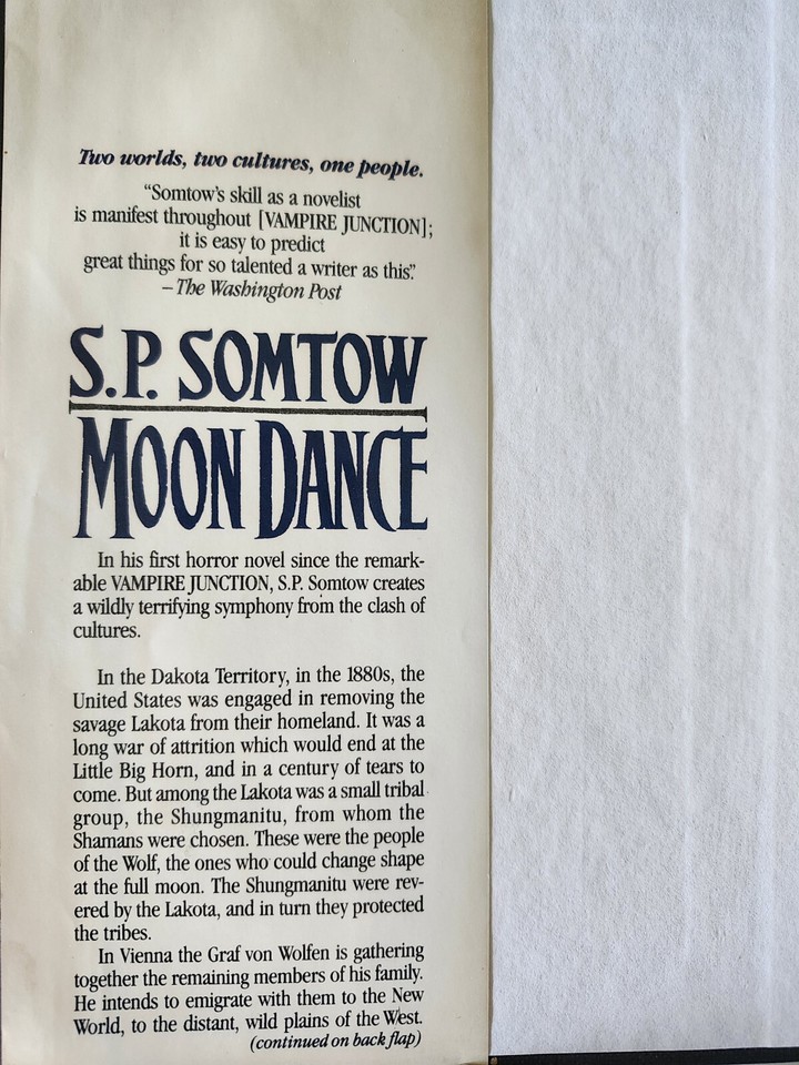 Moon Dance by S.P. Somtow Tor Books Hardcover Good | eBay