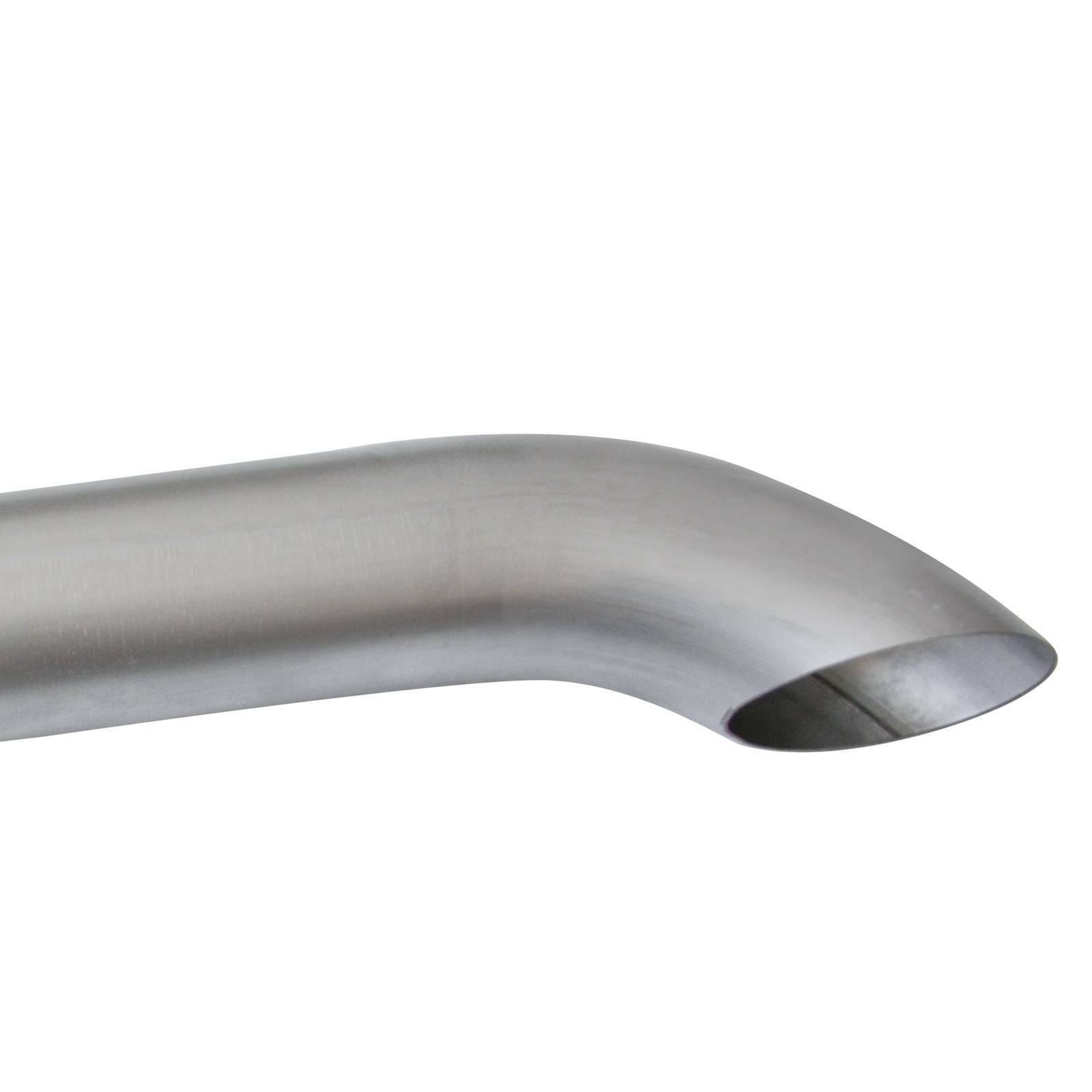 5 Inch Aluminized Exhaust Curved Stack Pipe 5" ID x 48" Length Semi ...