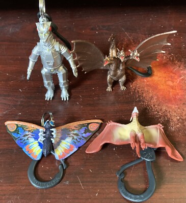 Godzilla Hangers Bag Clip 2020 Surreal Entertainment Figure Lot Of 4 ...