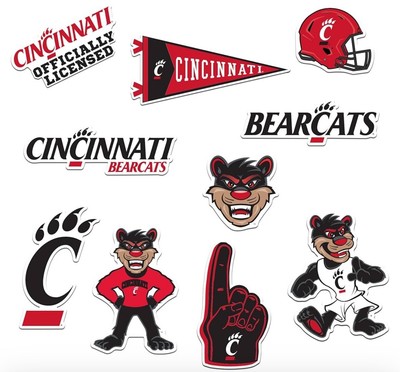 20 Randomized Cincinnati Bearcats Stickers ~ NCAA Football College ...
