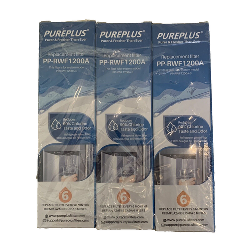 3-Pack PUREPLUS Replacement Filter PP-RWF1200A Home Water Filtration ...