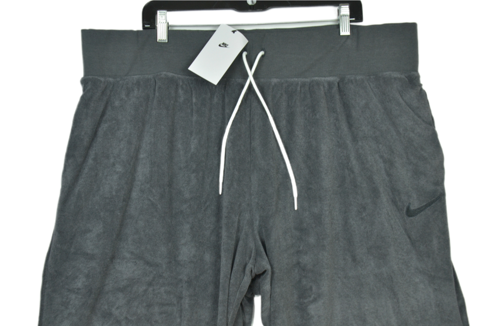 Nike Pants Women's 3X Gray High-Waisted Wide-Leg Terry Sport Comfort ...