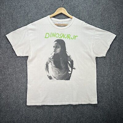 Vintage Dinosaur Jr Shirt Mens XL White Band 90s 1991 Green Vintage Dinosaur Jr Shirt Mens XL White Band 90s 1991 Green