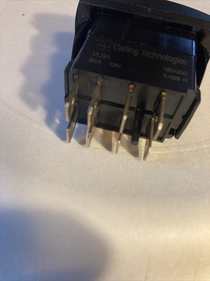 carling rocker switch VLD1 20 AMP HOUSE BATT NEW OLD STOCK RV CAMPER ...