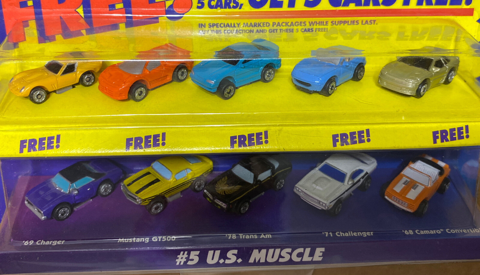 The Original Micro Machines Scale Miniatures #5 U.S. Muscle 65080 1996 ...