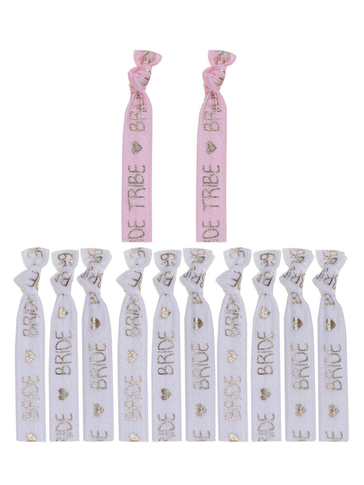 Hair Tie Soft Elastic Supplies Bachelorette Party Team Bride Wristband hair-tie-soft-elastic-supplies-bachelorette-party-team-bride-wristband