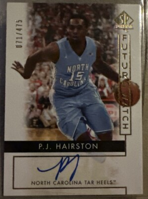 PJ Hairston UNC North Carolina Basketball Upperdeck Autograph Card Auto ...