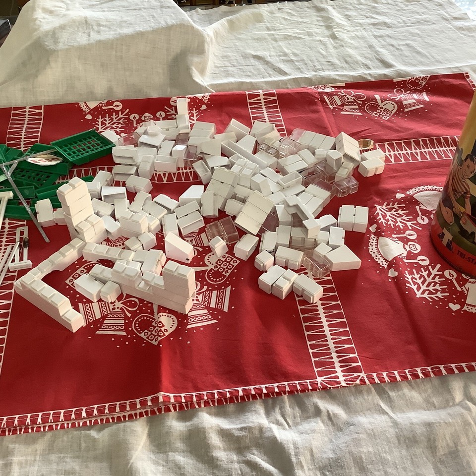 Toy Blocks “Block City” US vintage Plastic block building set 1950s | eBay