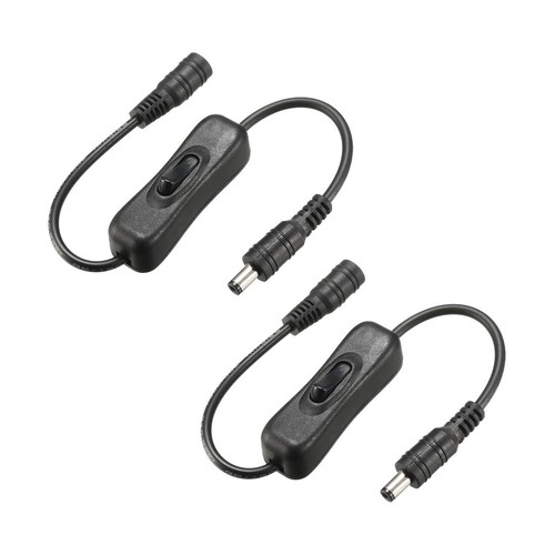 DC Power Splitter with Switch 1 Female to 1 Male 5.5mm x 2.1mm Y ...