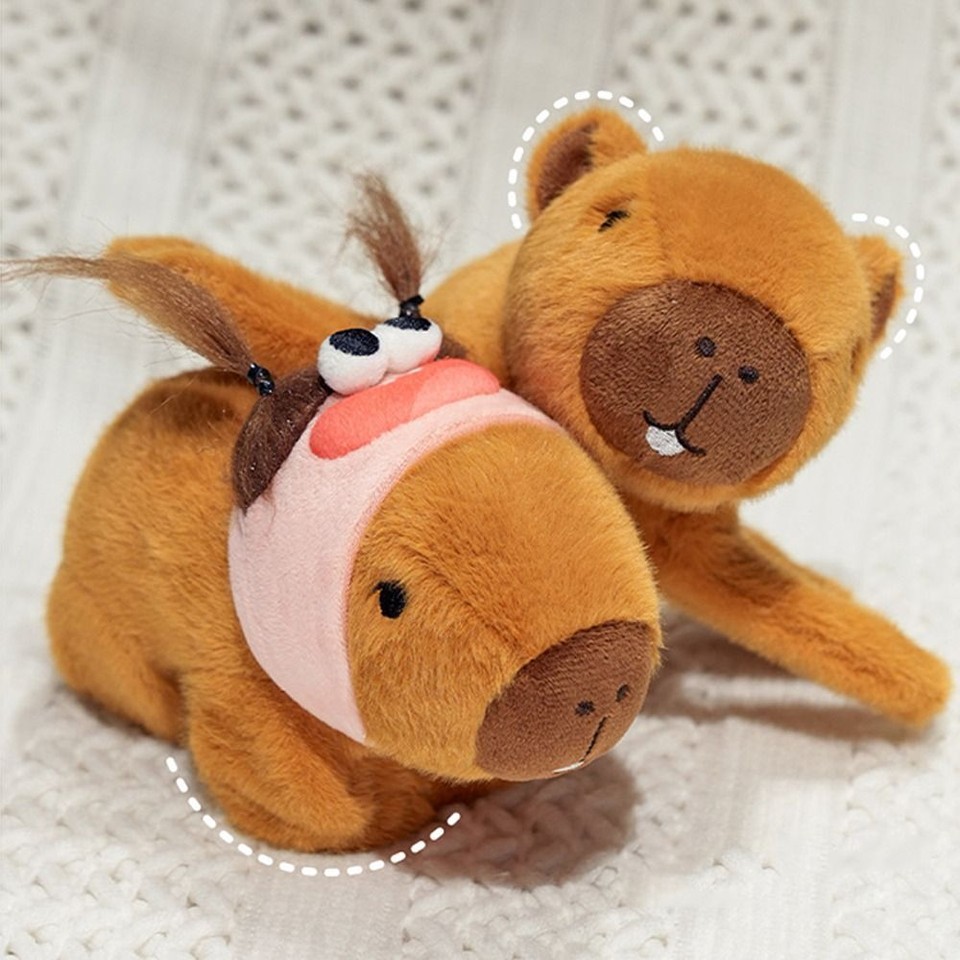 Stuffed Dolls Capybara Slap Wristband Plush Animal Clap Ring for Kids ...