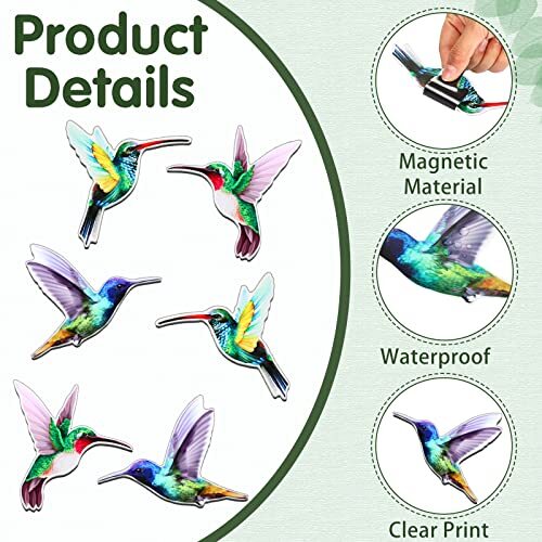 3 Pairs Hummingbird Screen Door Magnets Screen Magnets for Screen Door ...