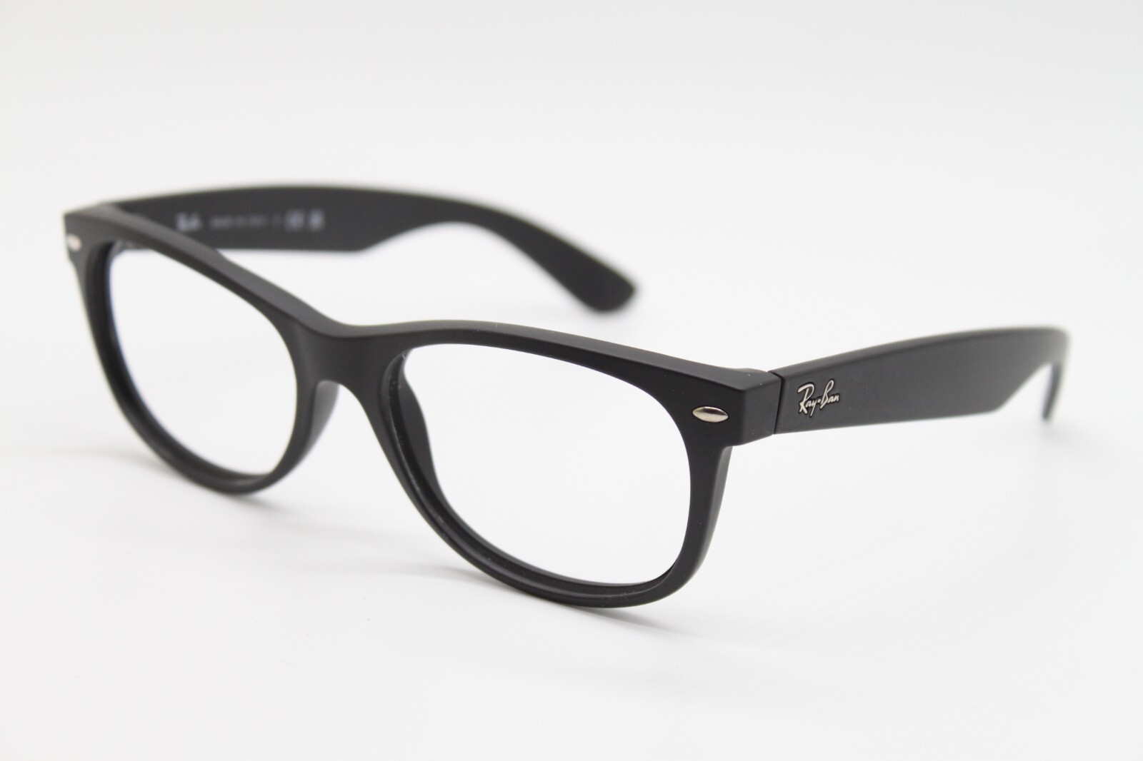 NEW RAY-BAN RB 2132 NEW WAYFARER 622/30 BLACK AUTHENTIC EYEGLASSES 55-18