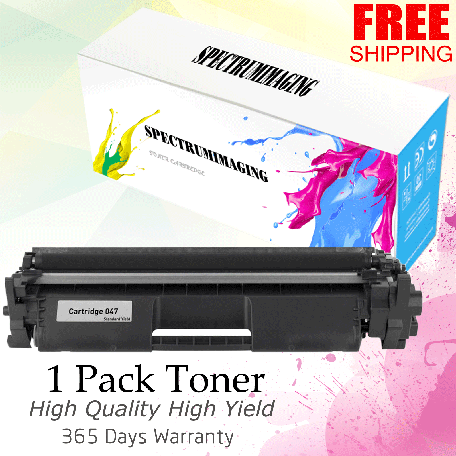1 Pack CRG-047 Toner Compatible for Canon 047 imageClass LBP112 LBP113w ...