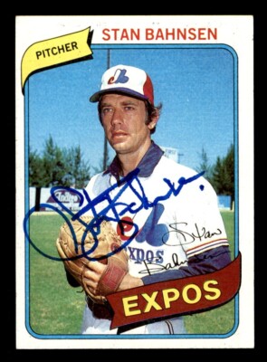 1980 Topps Baseball #653 Stan Bahnsen Signed Autograph (No COA) *d2 | eBay