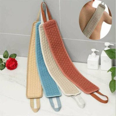 HOT Back Exfoliator Strap Shower Towel Bathroom SPA Body Washing ...