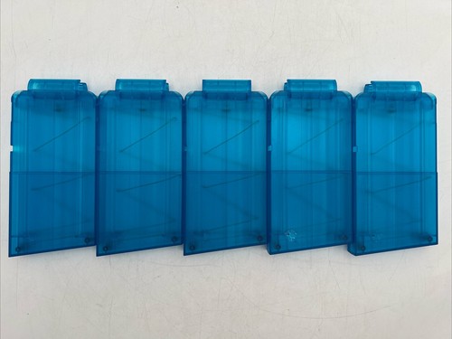 Lot of Five (5) BLUE Worker Mod 10 darts Quick Reload Clip for N-Strike ...