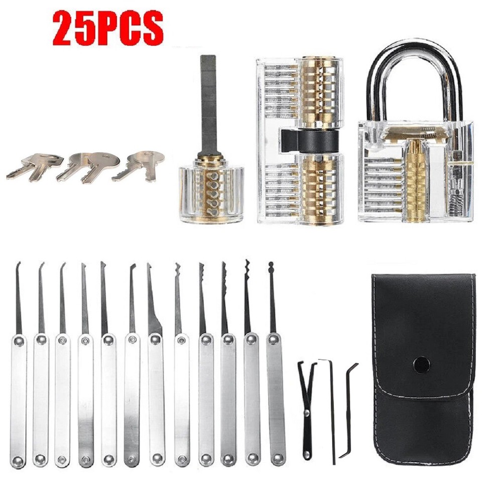 Unlock LockPractice Lock Pick Set Key Extractor Padlock Lockpick Tool ...
