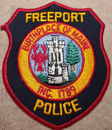 ME Freeport Maine Police Shoulder Patch | eBay