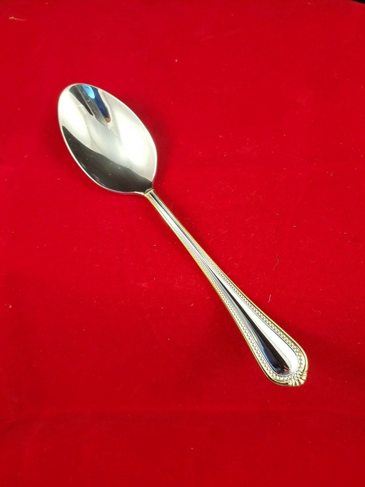 Mikasa REGENT BEAD w/24k GOLD Accent 1810 Stainless Flatware ...