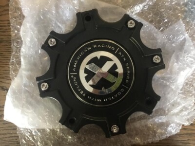 American Racing Black Teflon 8 Lug Wheel Center Cap NO SCREWS ...