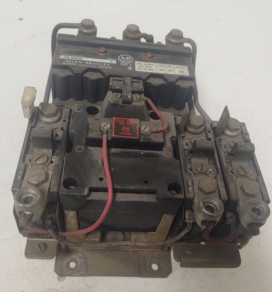 🔥 (TESTED) ALLEN-BRADLEY 709-DOD103 SER.K NEMA SIZE 3 CONTACTOR 120V ...