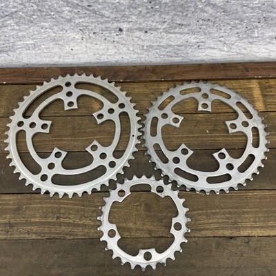 Stronglight Chainrings Set 48 44 28t 86 BCD Triple Vintage Touring Road ...