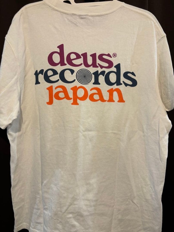 DEUS logo print T-shirt L Deus Records | eBay