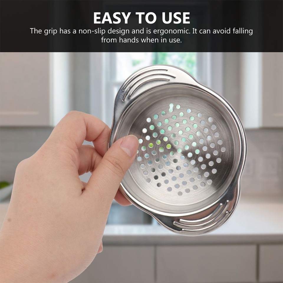 2 Pcs Stainless Steel Can Strainer Practical Food Can Strainer Colander ...