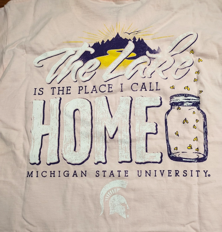 NWT Women's Michigan State Spartans and the Lake Pink or Purple Short ...