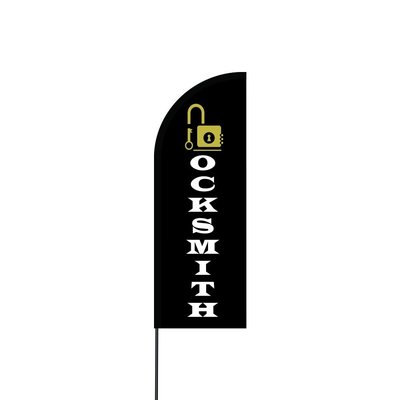 Outdoor Advertising Flex Banner, Swooper / Feather Flag Kit - Locksmith ...