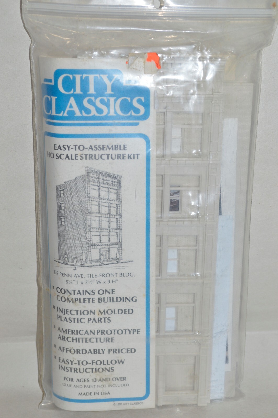 HO scale building structure plastic KIT City Classics 102 Penn Ave tile ...