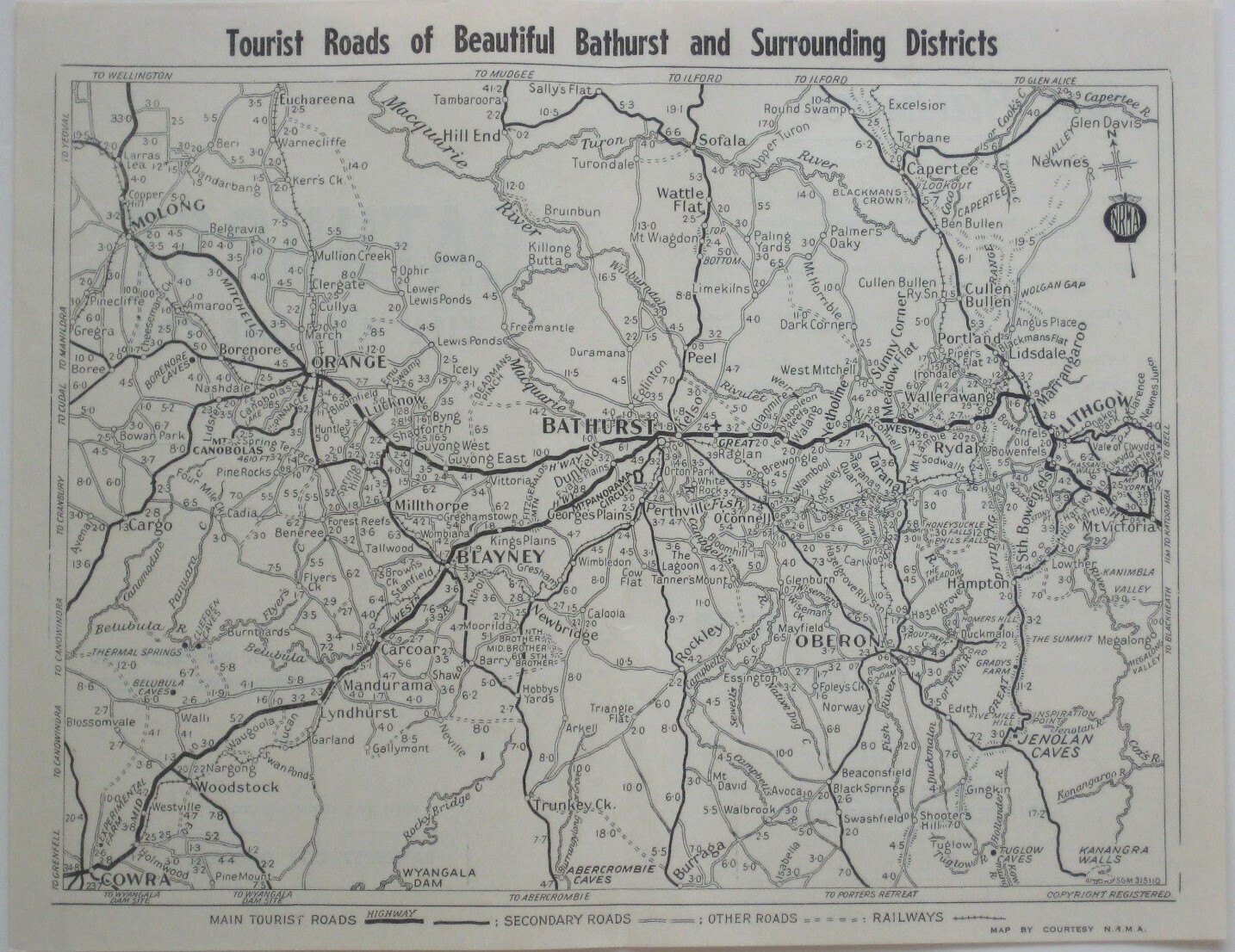 Beautiful 1960 BATHURST New South Wales Australia Photo Booklet + NRMA ...