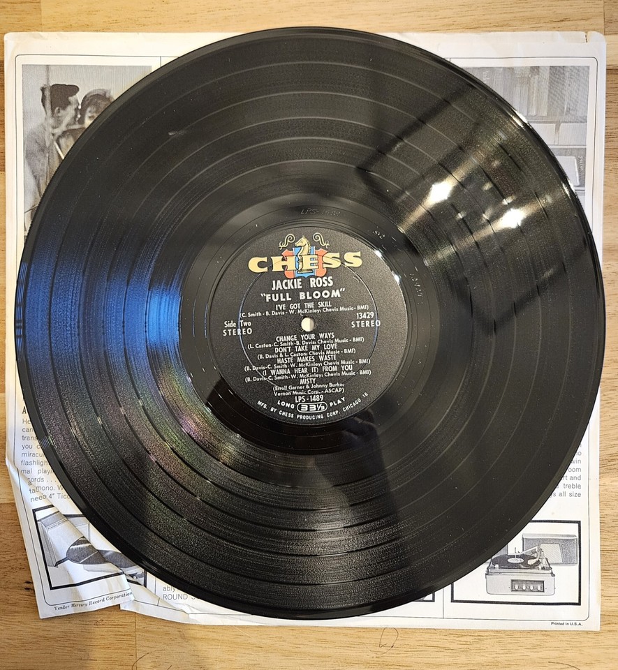 Jackie Ross - Full Bloom Vinyl LP STEREO CHESS 1964 Black Label | eBay