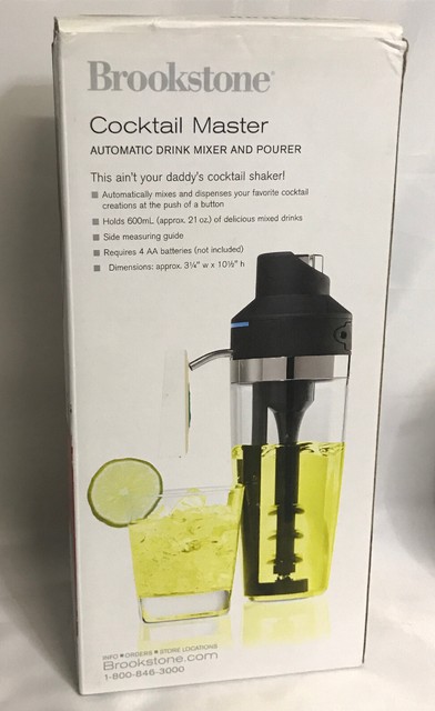 Cocktail Master Automatic Drink Mixer and Pourer by Brookstone for sale ...