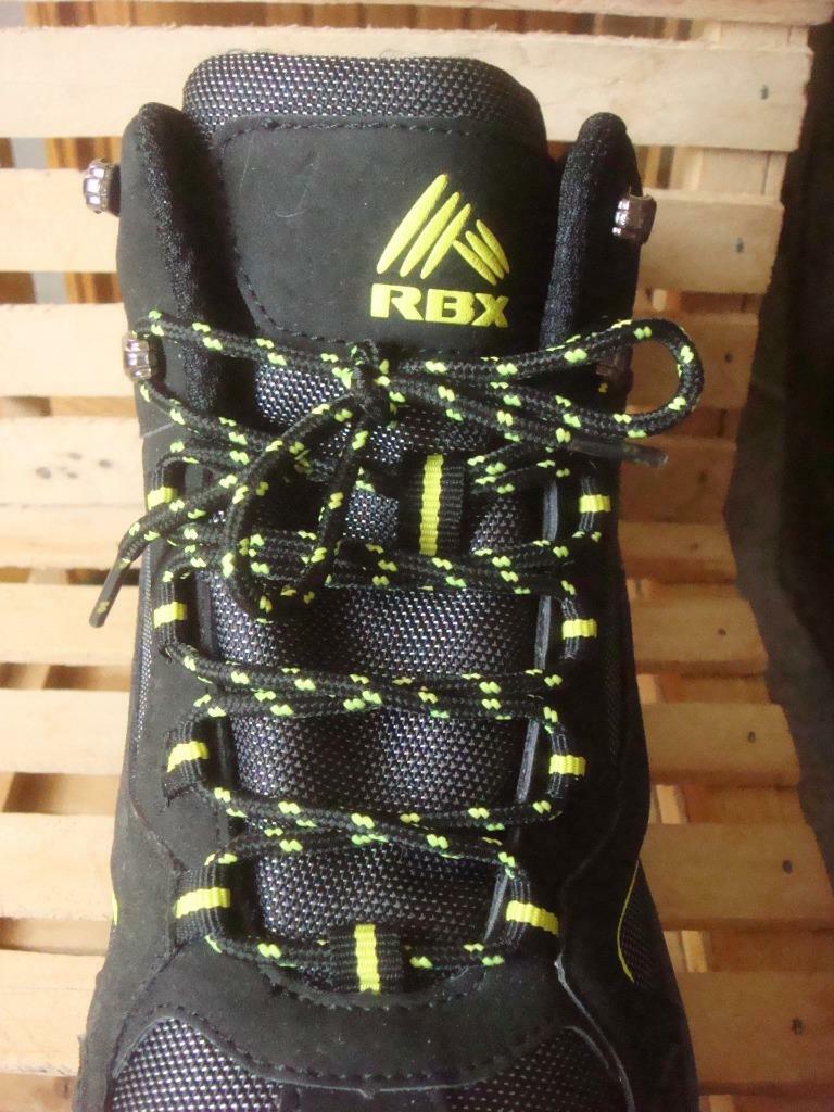 NWOB~ RBX LIFE LIVE ACTIVE RUGBY BLACK W/YELLOW ATHLETIC HIKING BOOTS ...