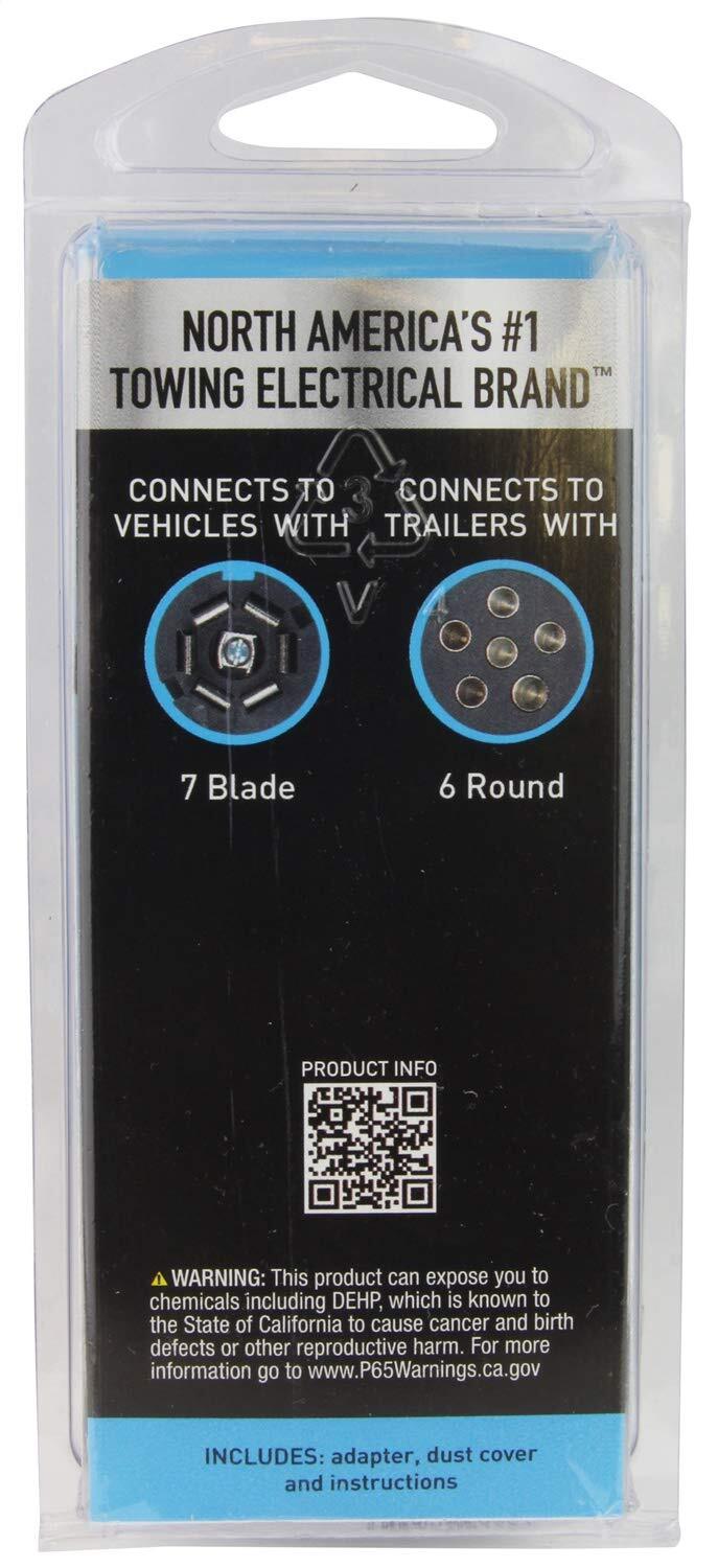 Hopkins 47555 7 RV Blade to 6 Pole Round Adapter | eBay