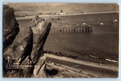 BC Mexico Postcard View of The Port of Ensenada c1930's Vintage RPPC ...
