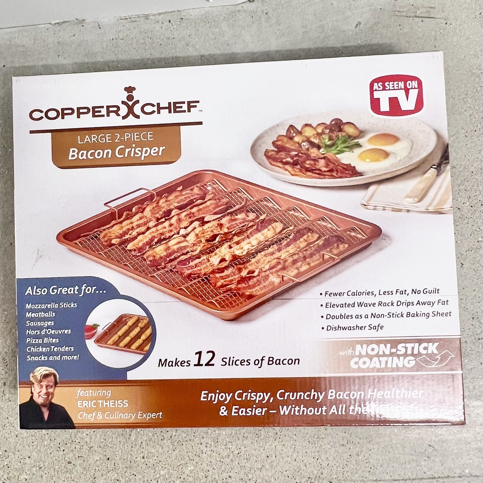Copper+Chef+2-piece+Bacon+Crisper+Oven+Air+Fryer+Set for sale online | eBay