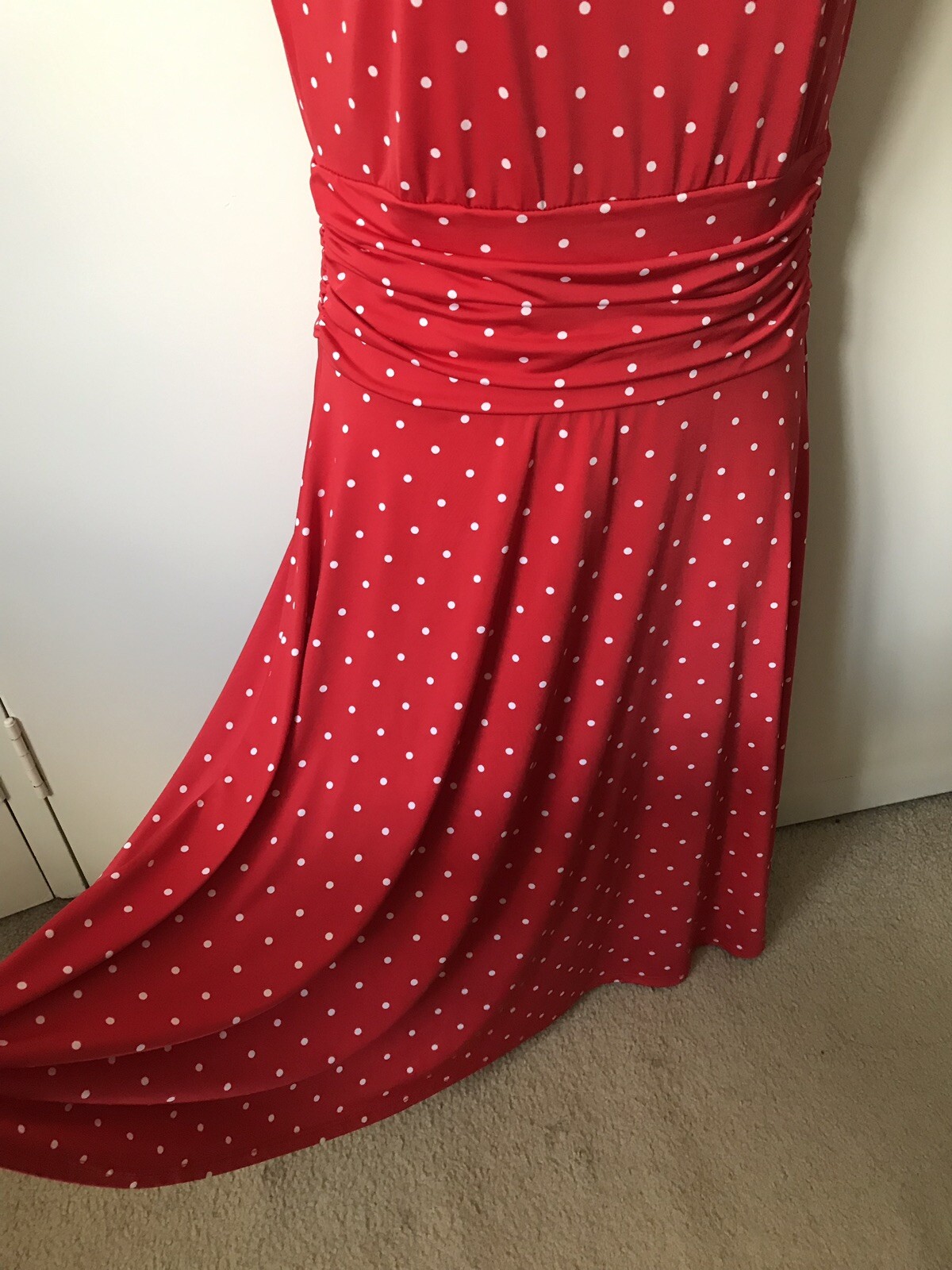 Retrolicious modcloth USA Vintage Style Dress SiZe M 10 Red & White ...