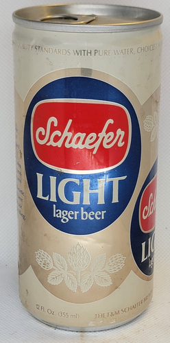 Schaefer Light Lager /Schaefer Brg. Co. ~ Aluminum 12oz. Can ~ Empty ...