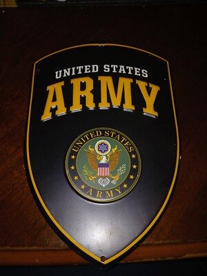 United States Army Metal Tin Sign Garage Man Cave Small 8 3/4" x 5 3/4 ...