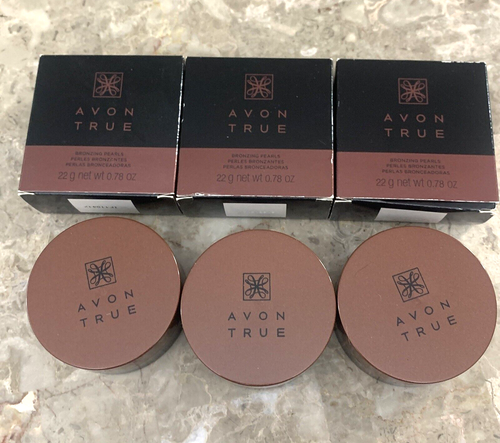 Set 3 Avon True Bronzing Pearls Bronzer Lot Bronzed Instant Glow ...