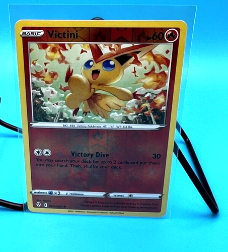 Victini #020/203 Reverse Holo Rare 2021 Pokemon Evolving Skies | eBay