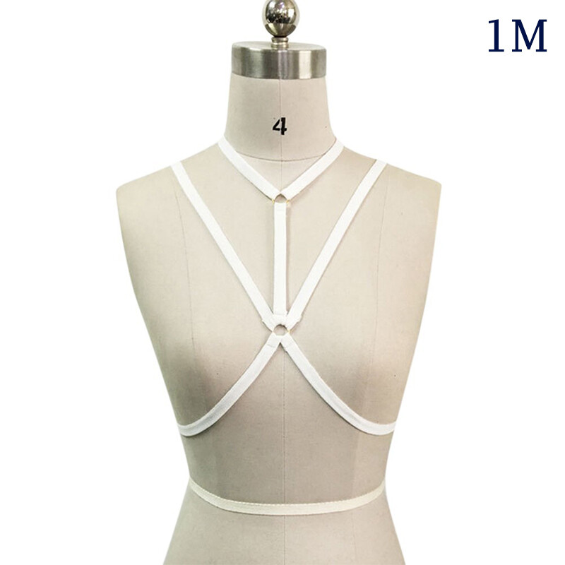 Black Garters Bandage Bra Women Harness Lingerie Goth Crop Tops Ladies ...