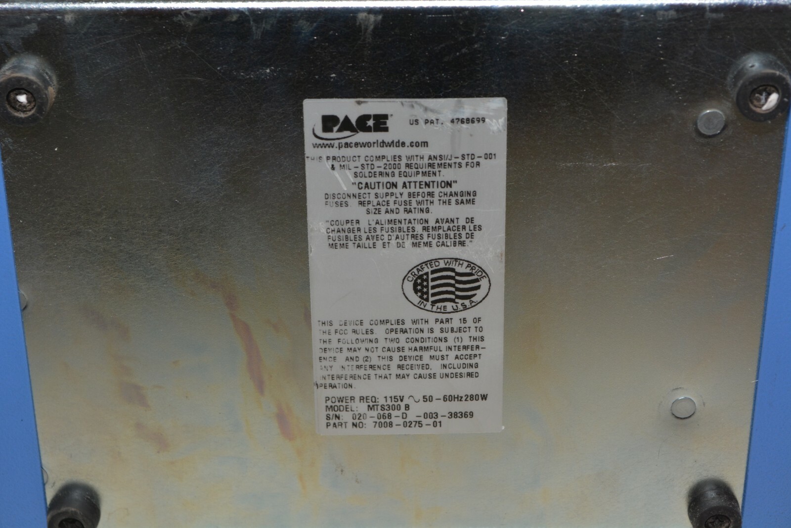 Pace MTS 300 B HeatWise Soldering System Pat # 7008-0275-01 | eBay