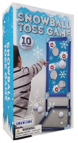 Snowball Toss Game Indoor Winter Fun | 10 Soft Balls & Target Stand | eBay