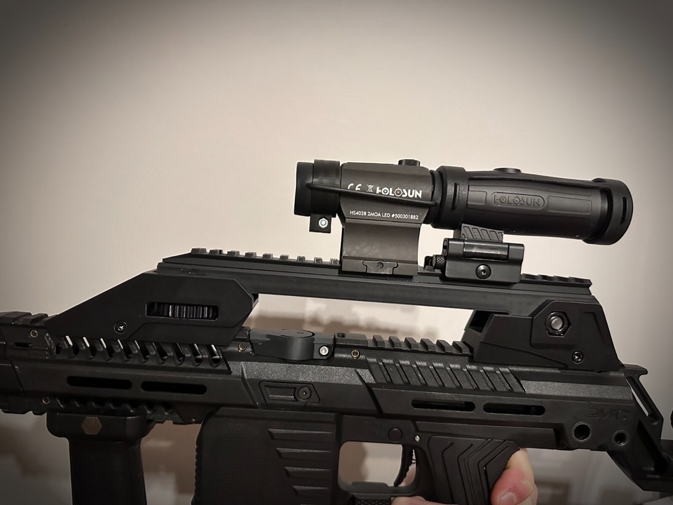 G36 Picatinny verstellbarer Riser Paintball Airsoft Rail T15 EMF100 M17 ...