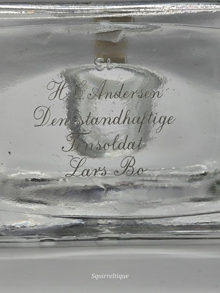 1980s HOLMEGAARD H.C. Andersen The Staunch Tin Soldier Decanter Bottle ...