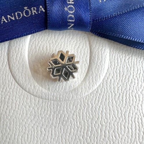 Authentic Pandora Sterling Silver Openwork Snowflake Bead Charm ...