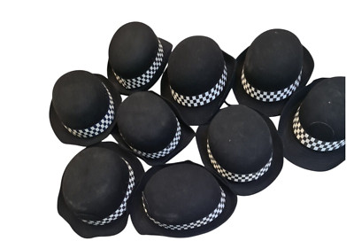 WPC Bowler Hat Bundle Restoration Black & White Checked Band Mixed ...